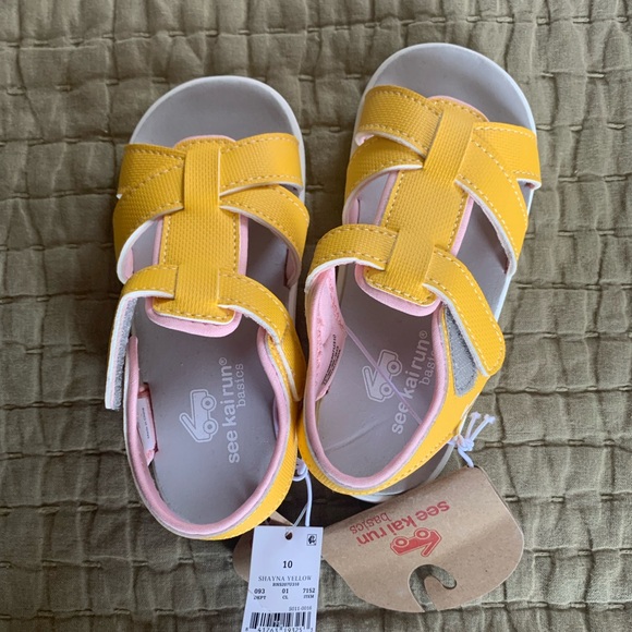 See Kai Run | Shoes | Nwt Yellow See Kai Run Sandals | Poshmark
